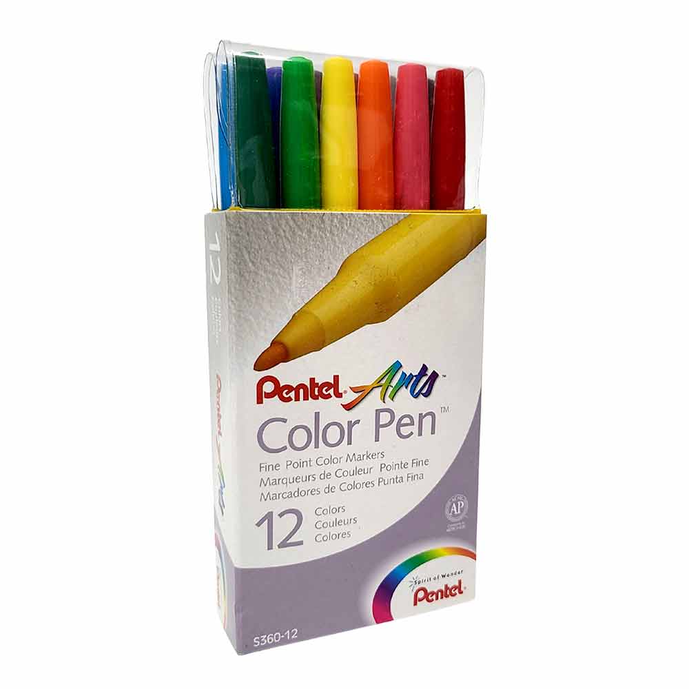 PENTEL ARTS COLOR PEN 12