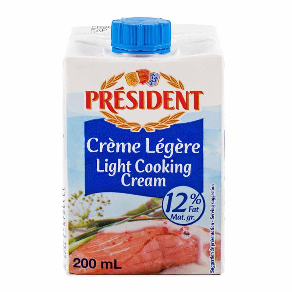 PRESIDENT LIGHT CREAM 12%FAT 200ML