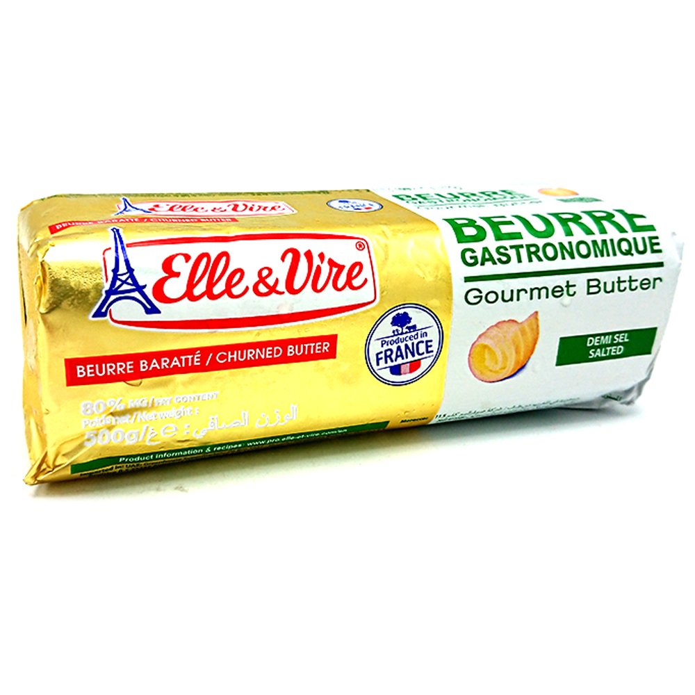 ELLE&VIRE ROLLS SALTED BUTTER 500G