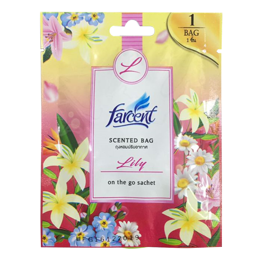 farcent Scented Bag in Lily 1Pcs / កញ្ចប់ពន្យួរក្លិនផ្កាលីលី 1Pcs