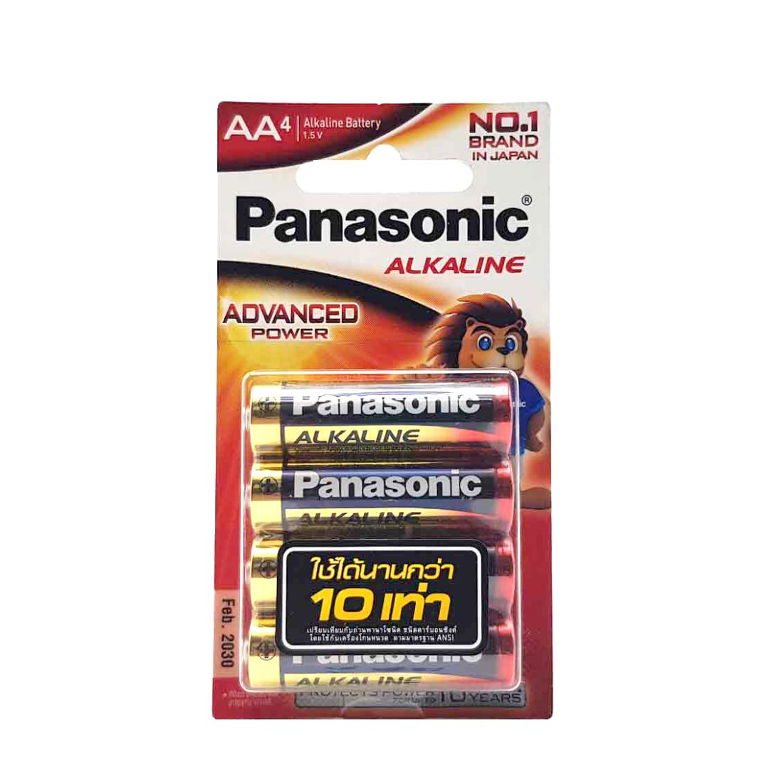 PANASONIC ALKALINE BATTERY AA4