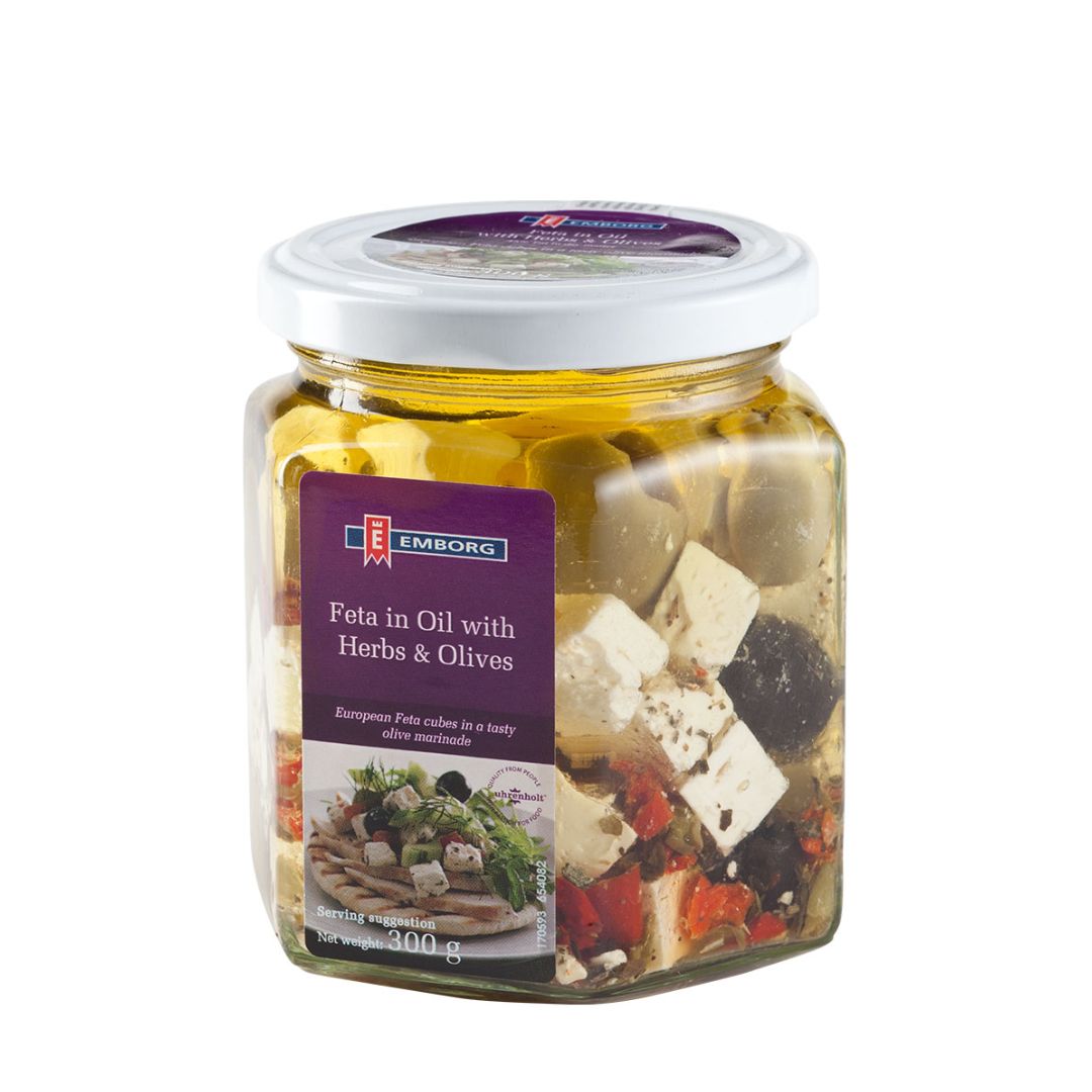 EMBORG FETA CUBE W HERBS 300G