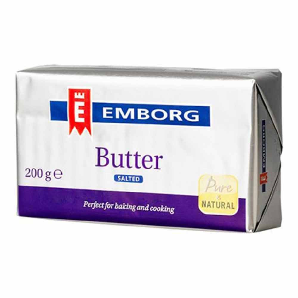 EMBORG BUTTER SALTED 200G