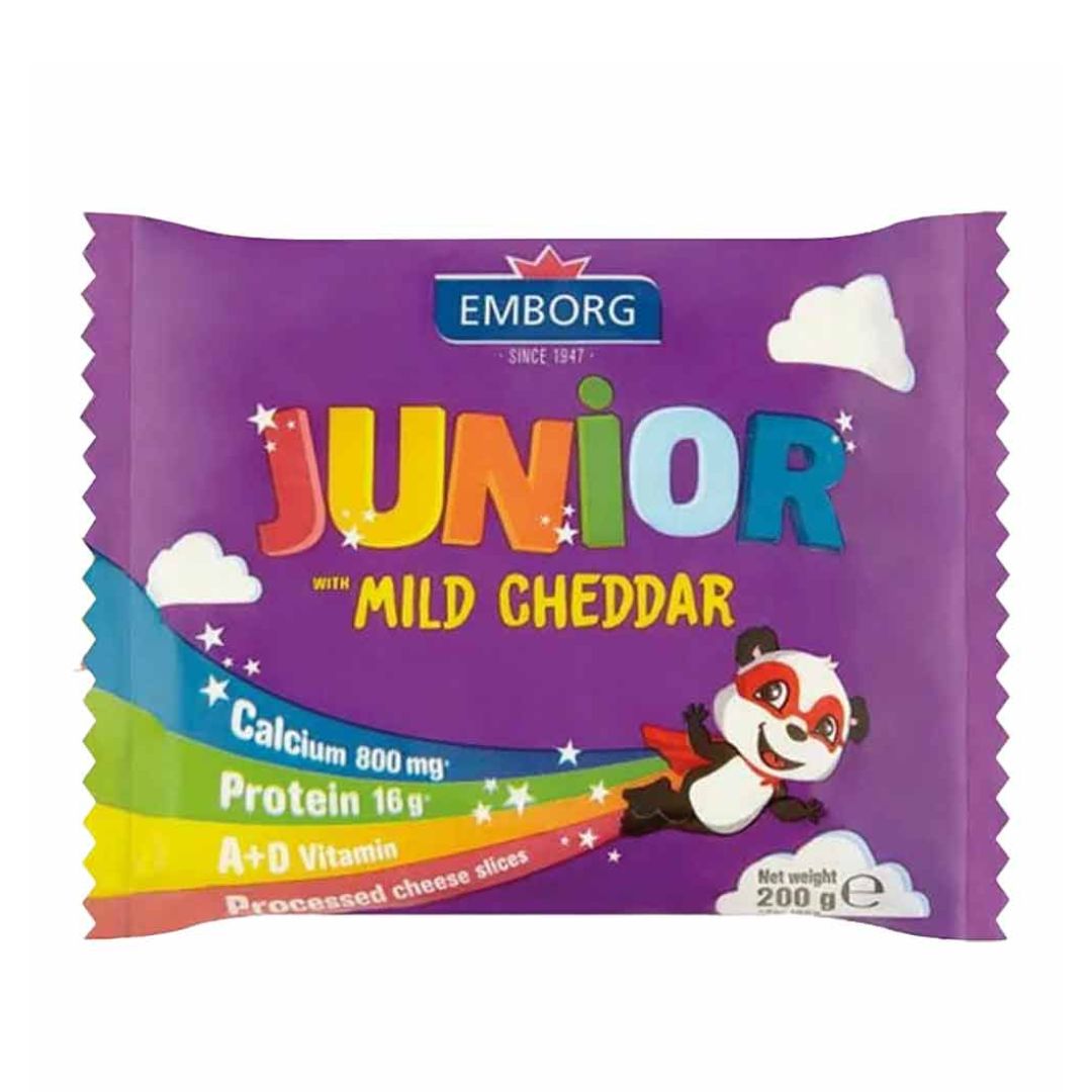 EMBORG CHEDDAR CHEESE SLICE 200G