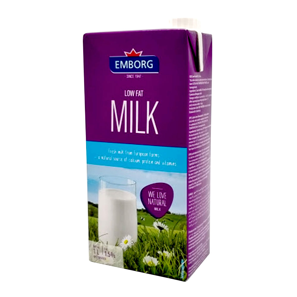 EMBORG SEMI SKIMMED MILK 1L