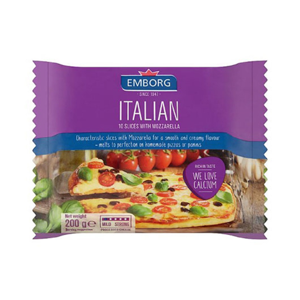 EMBORG ITALIAN MOZZARELLA SLICES 200G