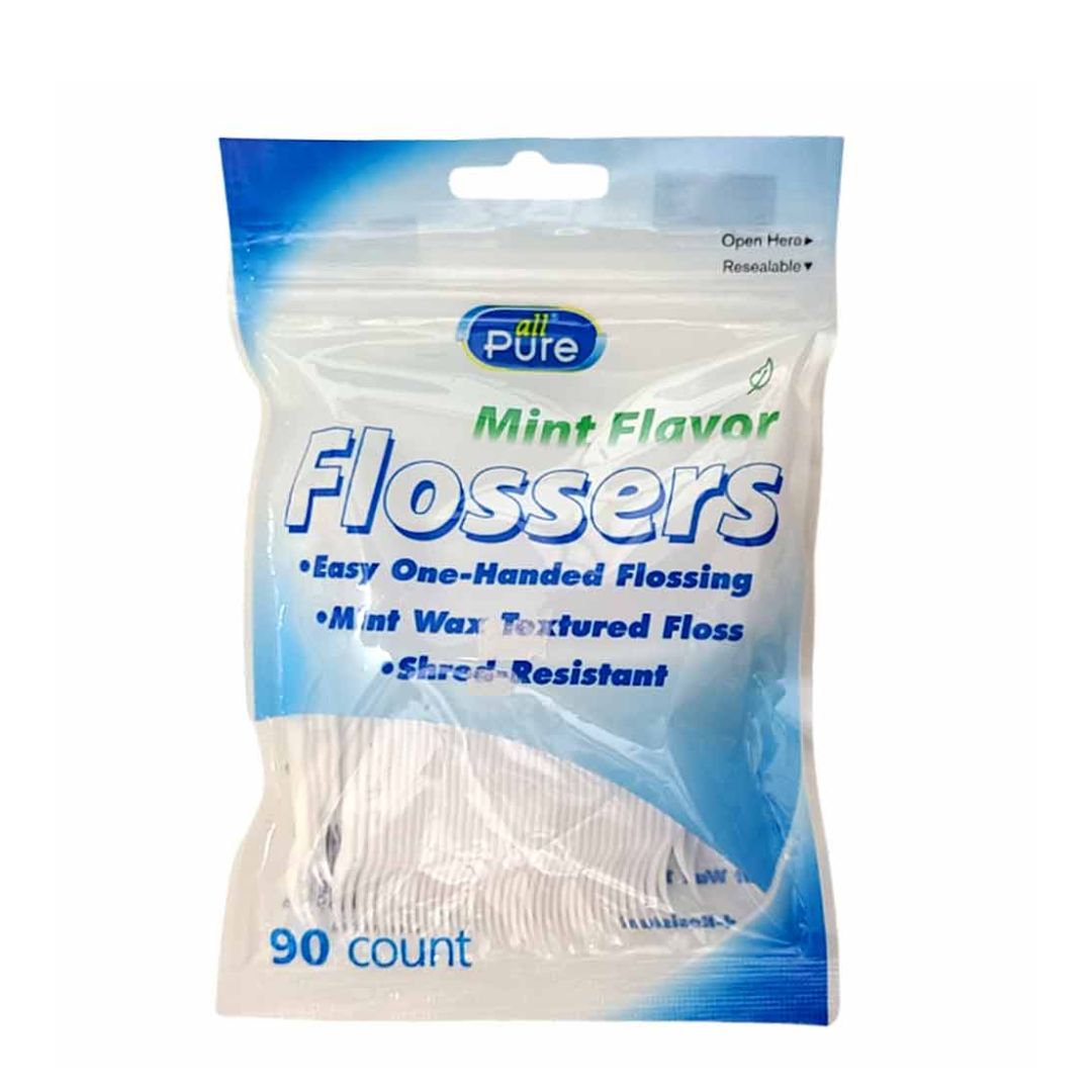 ALL PURE FLOSSERS MINT FLAVOR 90COUNT