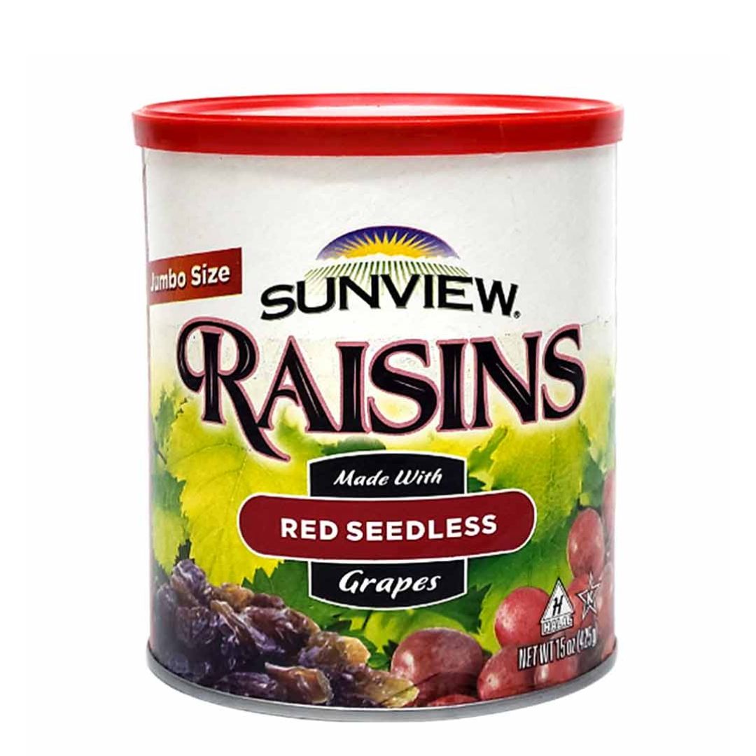 SUNVIEW RAISINS RED SEEDLESS 425G