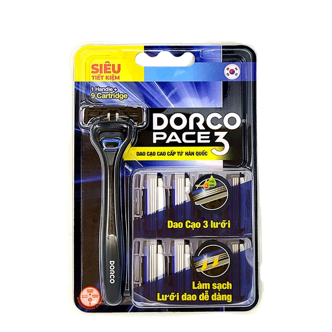 DORCO PACE 3 1 Handle 9 Cartridge