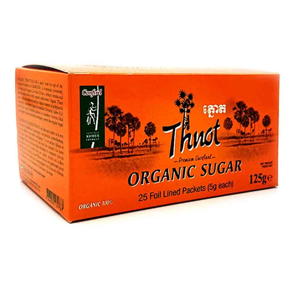 THNOT ORGANIC SUGAR 125G THNOT 25FOIL LINED PACKETS 5G