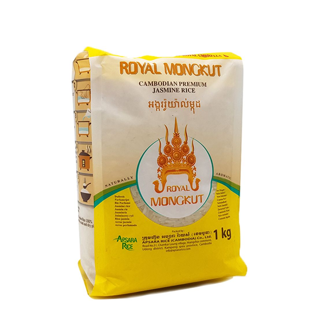 ROYAL MONGKUT CAMBODIAN PREMIUM JASMINE RICE 1KG