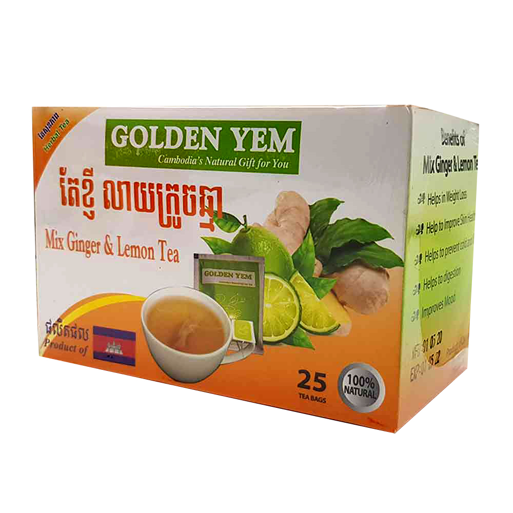 GOLDEN YEM MIX GINGER & LEMOON TEA (25 TEA BAGS)