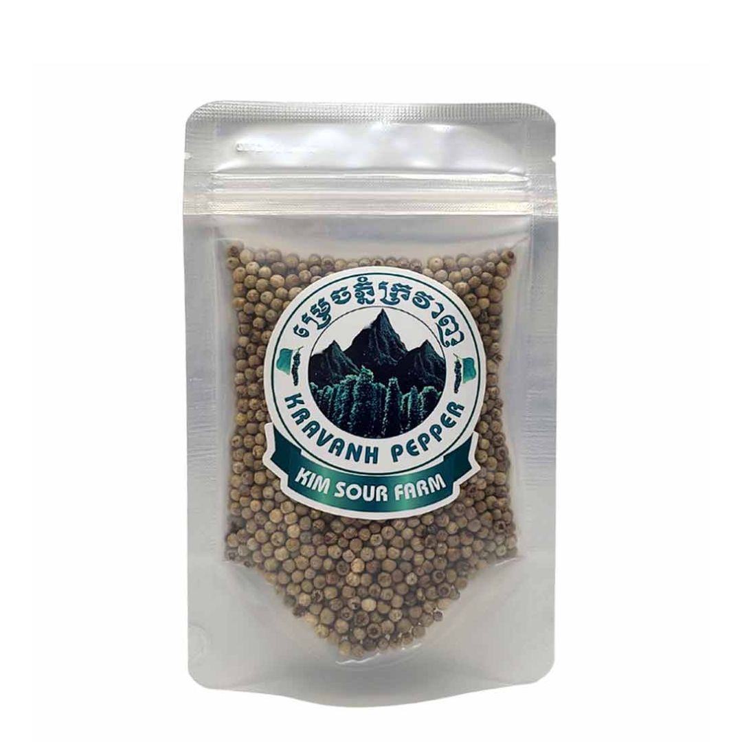 KRAVANH WHITE PEPPER 100G