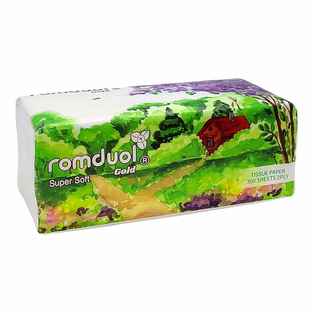 Romduol Facial Soft Pack 300 Sheet Tissue