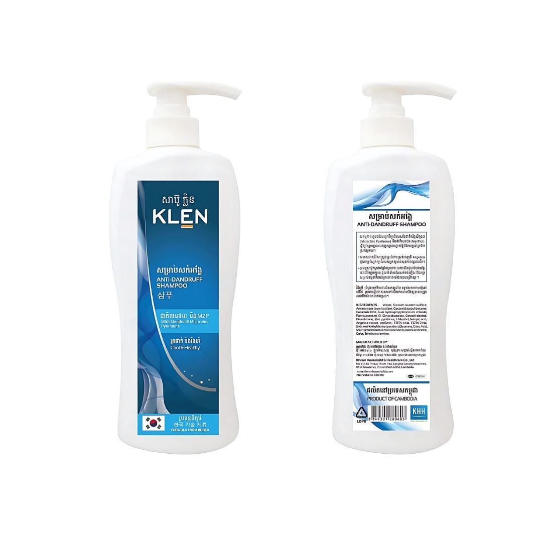 Klen Anti Dandruff Hair Shampoo Cool&Healthy 450ml