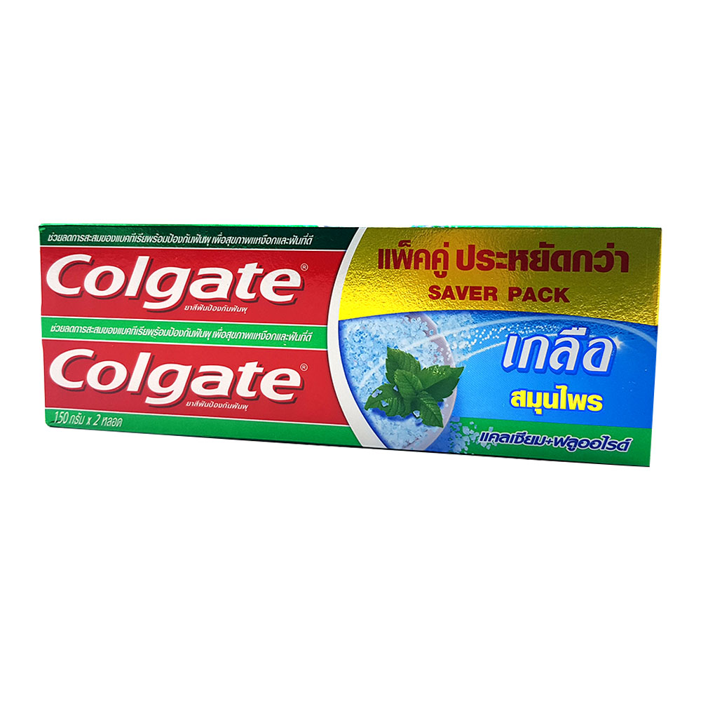 COLGATE TOOTHPASTE SALT HERBAL FLUORIDE 150G TWINPACK