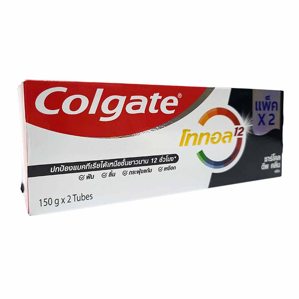 COLGATE TOTAL CHARCOAL DEEP CLEAN X2(THAI PRODUCT)