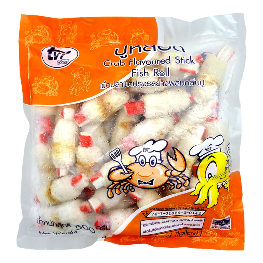 tvi Crab Flavoured Stick Fish Roll 500g