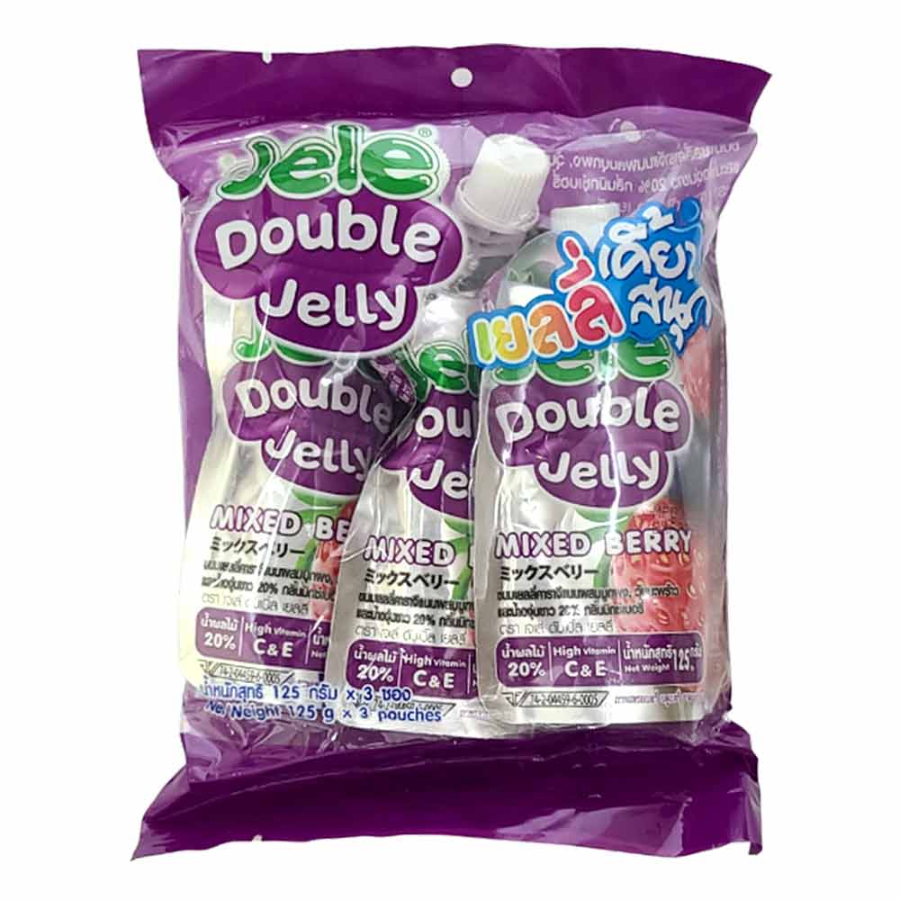 JELE DOUBLE JELLY 125GX3 MIXED BERRY