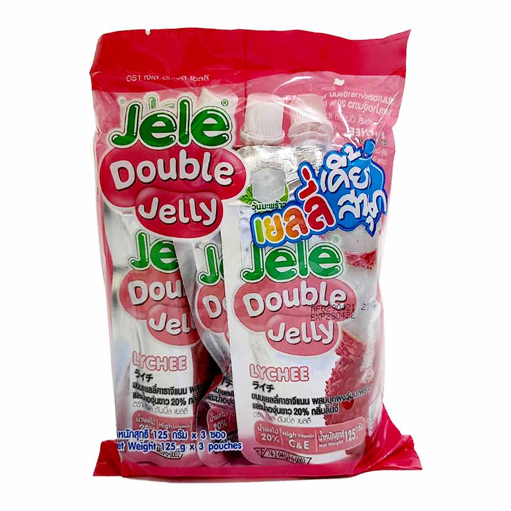 JELE DOUBLE JELLY LYCHEE 125GX3