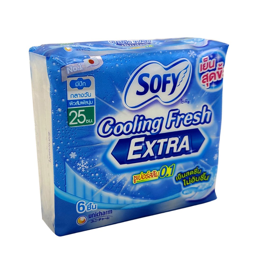 SOFY Cooling Fresh Extra Slim 0.1wing 25cm 6pcs