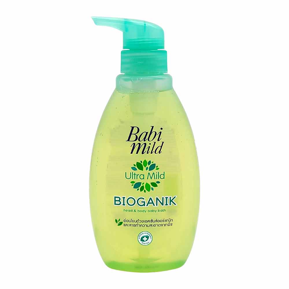 BABI MILD Ultra Mild Bioganik Head & Body Baby Bath 400ml