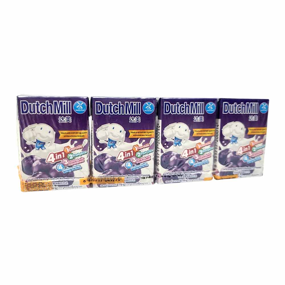 DUTCH MILL YOGHURT BLUEBERRY 4X90ML