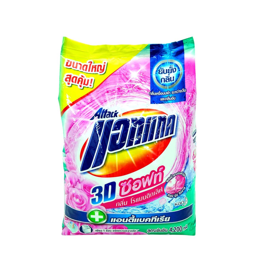 Attack 3D soft 4200g ម្សៅសាប៊ូ