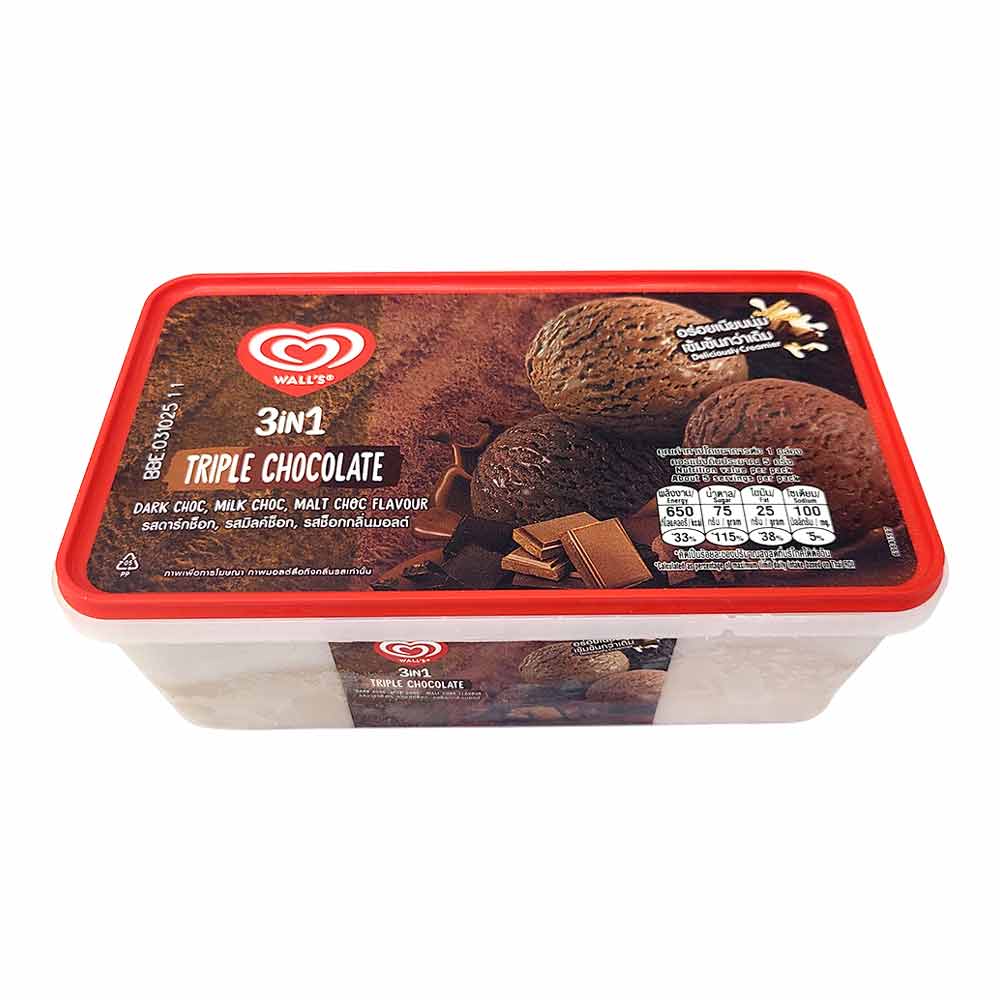 Wall's 3 in 1 Triple Chocolate 840ml
