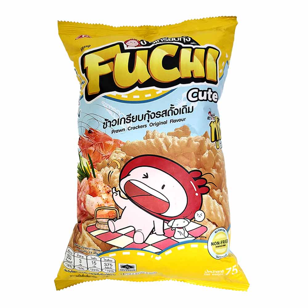 FUCHI PRAWN CRACKERS ORIGINAL FLA 75G