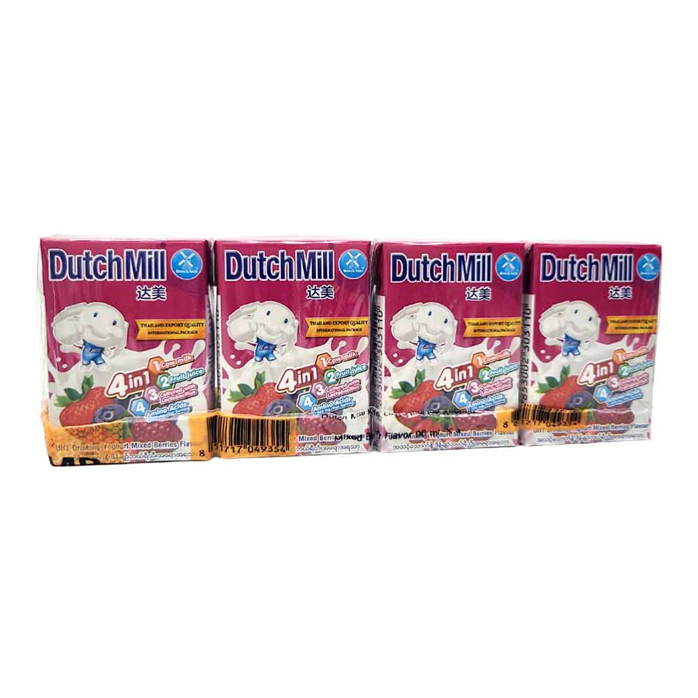 DUTCH MILL YOGHURT DRINK 90ML MIX BERRY