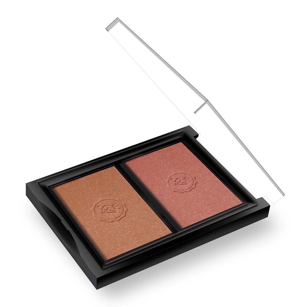 ABSOLUTE NEW YORK Chic Cheek Blush Duo Pink Champagne / Havana Honey 01