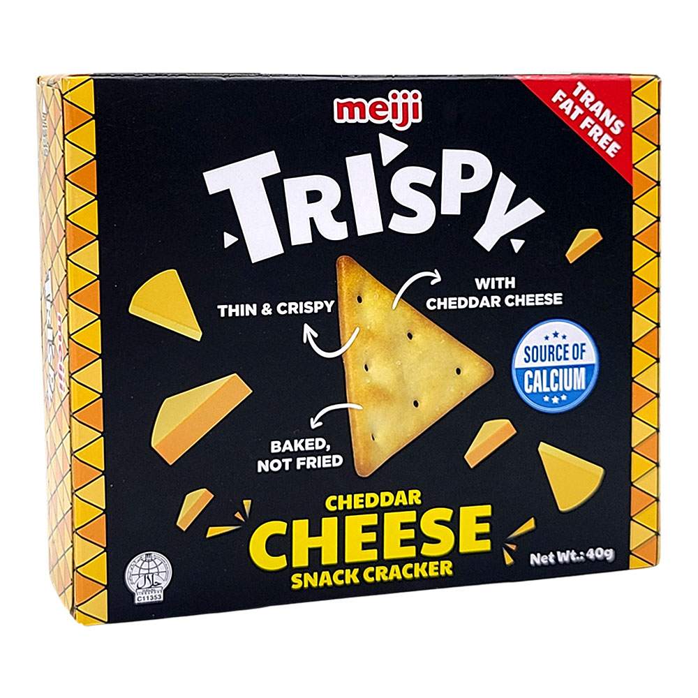 Meiji Trispy Cheddar Cheese Fla 40g