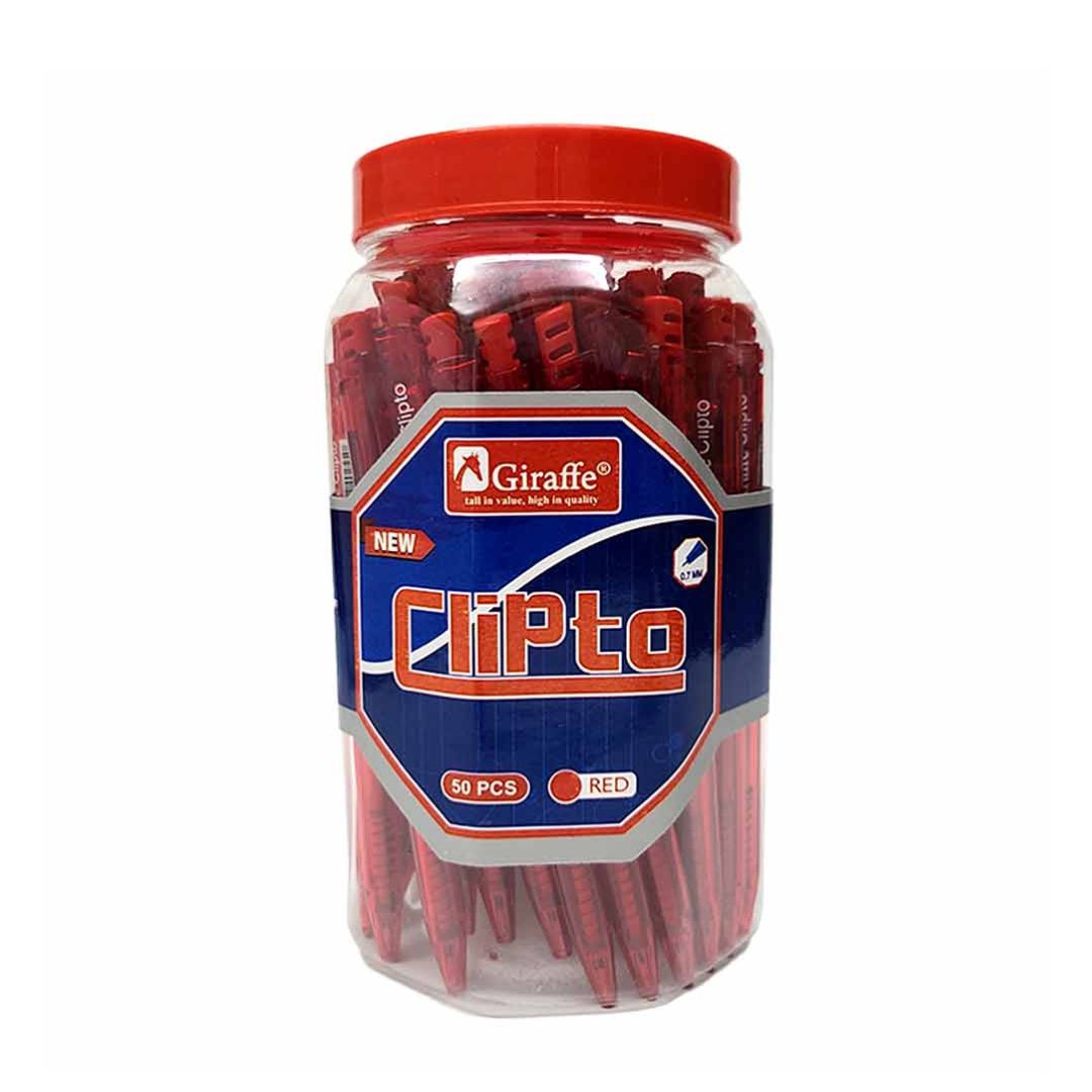 GIRAFFE CLIPTO RED 50PCS