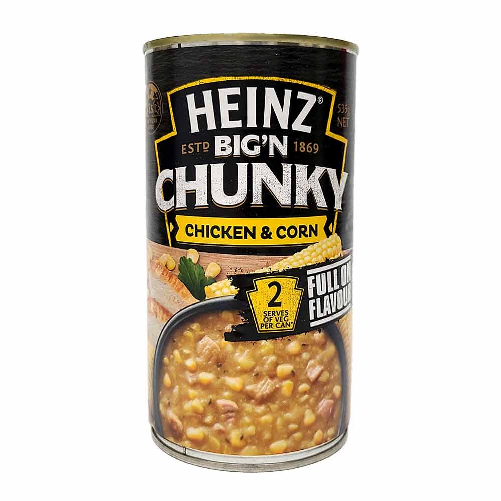 HEINZ CHUNKY CHICKEN CORN 535G