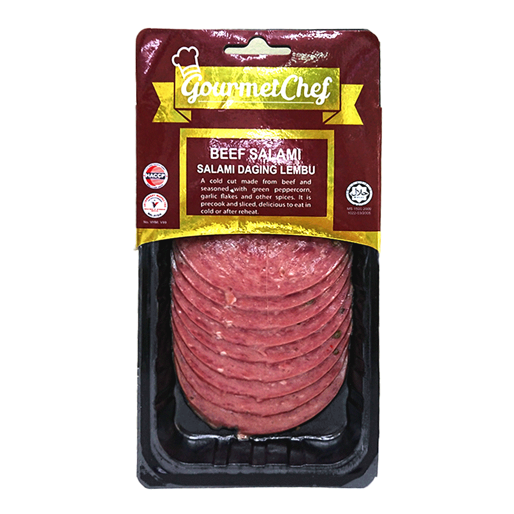 GOURMET CHEF BEEF SALAMI SLICED150G