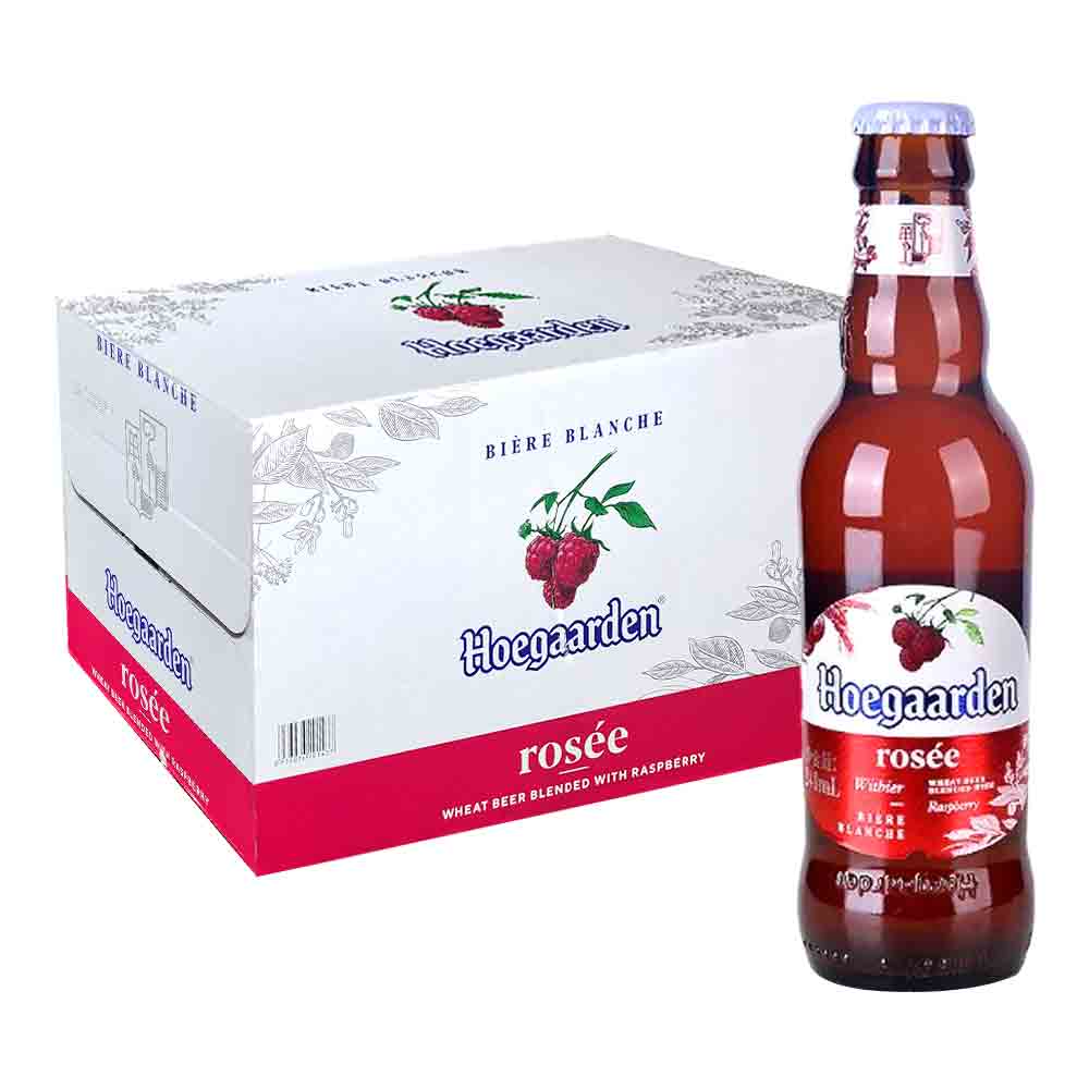 Hoegaarden Rose Wheat Beer Blended With Raspberry 3% Vol 24 x 248ml