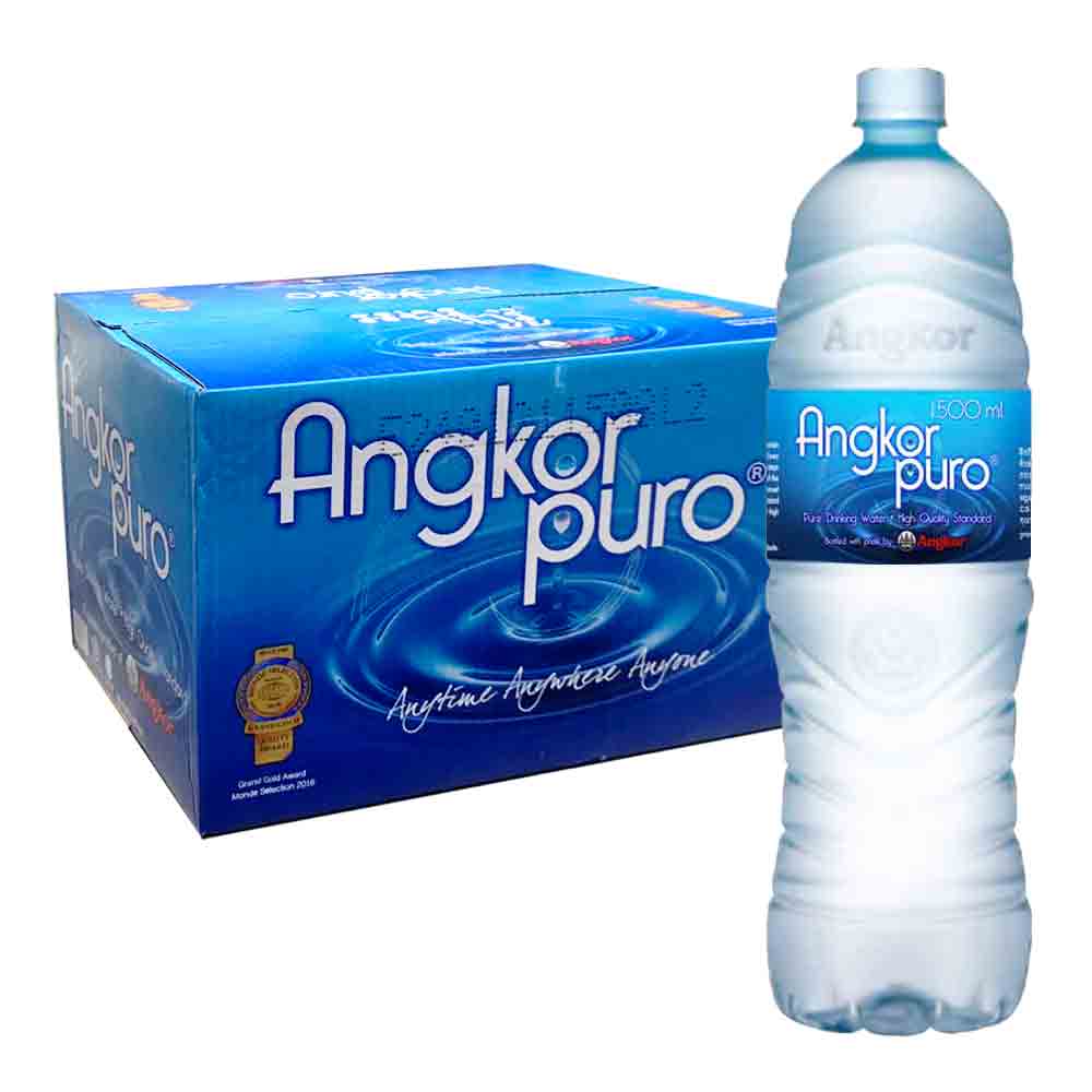 CAMBREW Angkor Puro Water 12 x 1.5L