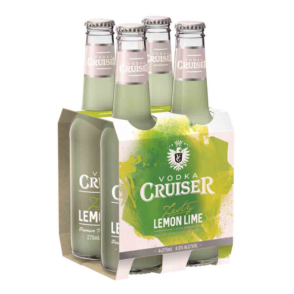 VODKA CRUISER LIMON LIME 4.6% VOL 4 x 275ML