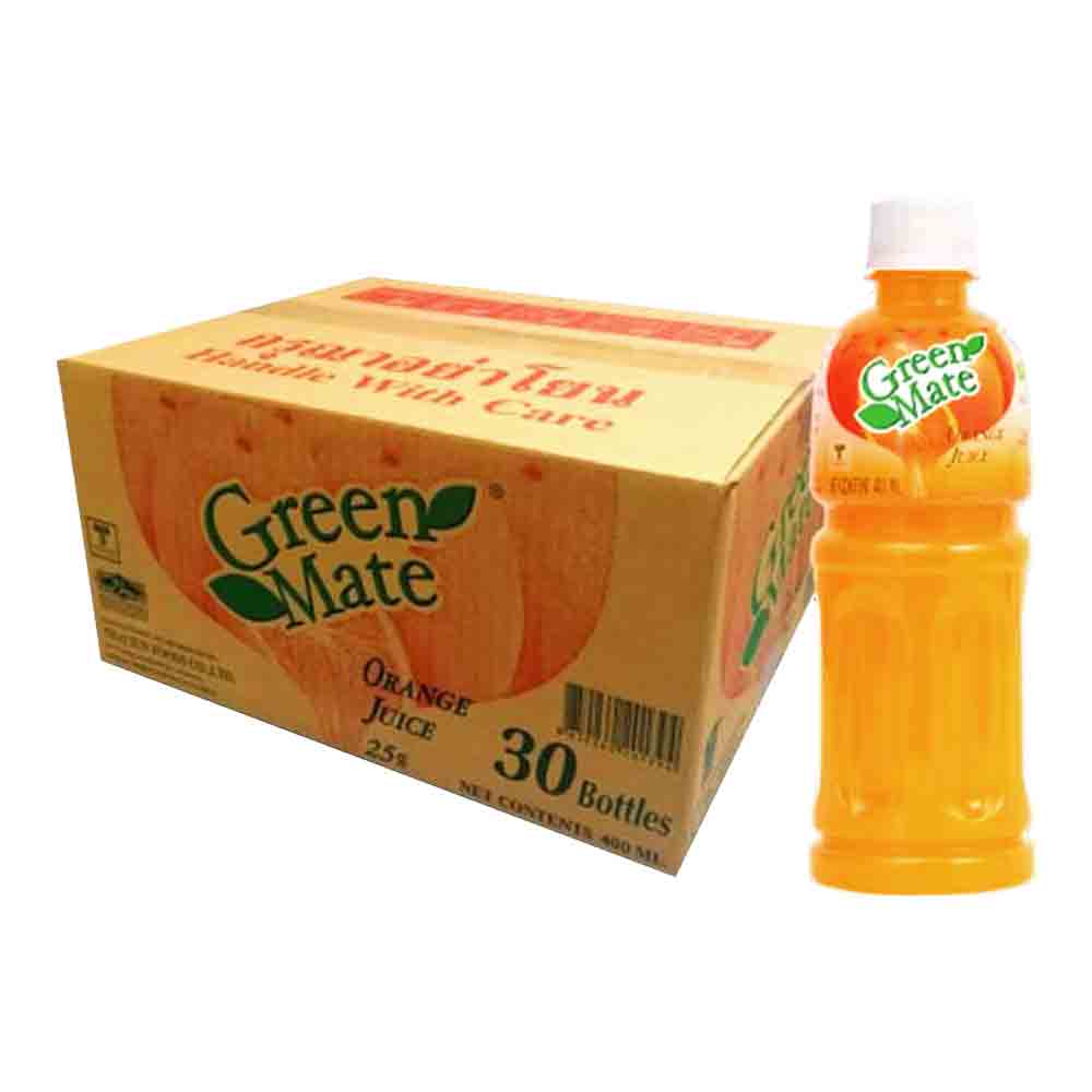 Green Mate Orange Juice with Orange Sac 1Box x 400ml